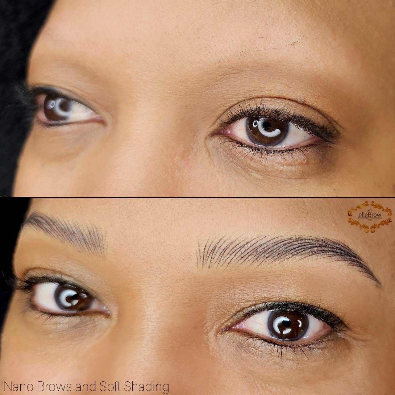 Nano Brows Before and After Photos | Ellebrow NYC