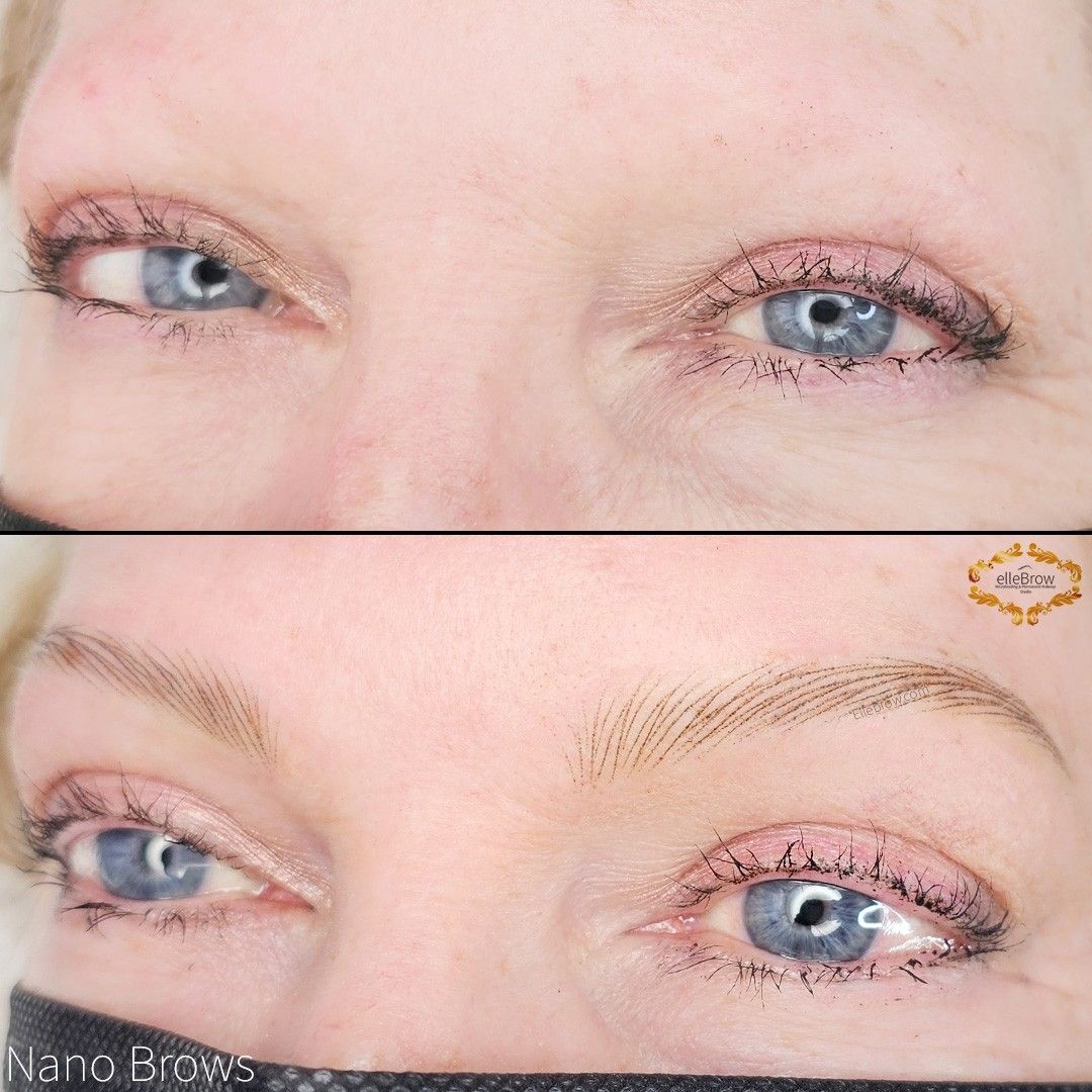 Nano Brows Before and After Photos | Ellebrow NYC