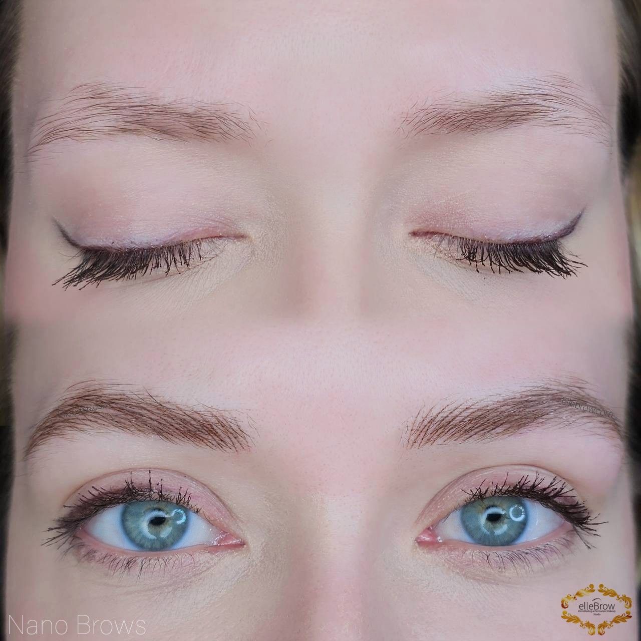 Nano Brows Before and After Photos | Ellebrow NYC