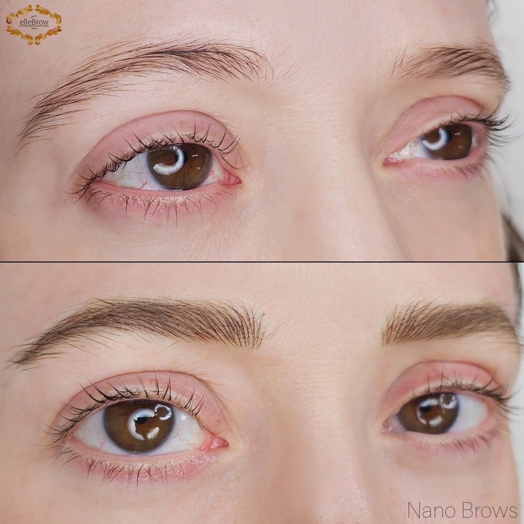 Nano Brows Before and After Photos | Ellebrow NYC