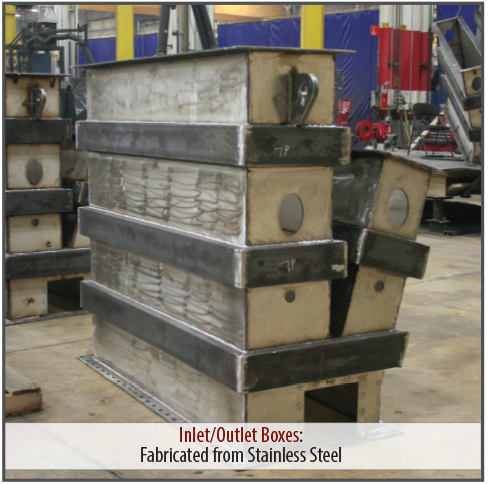 SAS Mill Outlet and Inlet Piping - InletOutlet Boxes