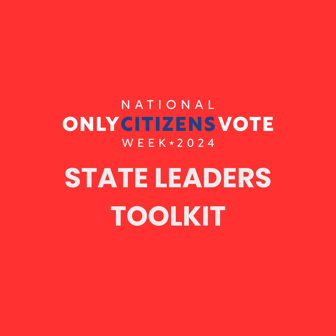 Resources to ensure only citizens vote
