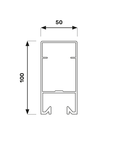 Alu zidne obloge BATTENS 50