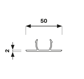 Alu zidne obloge BATTENS 50
