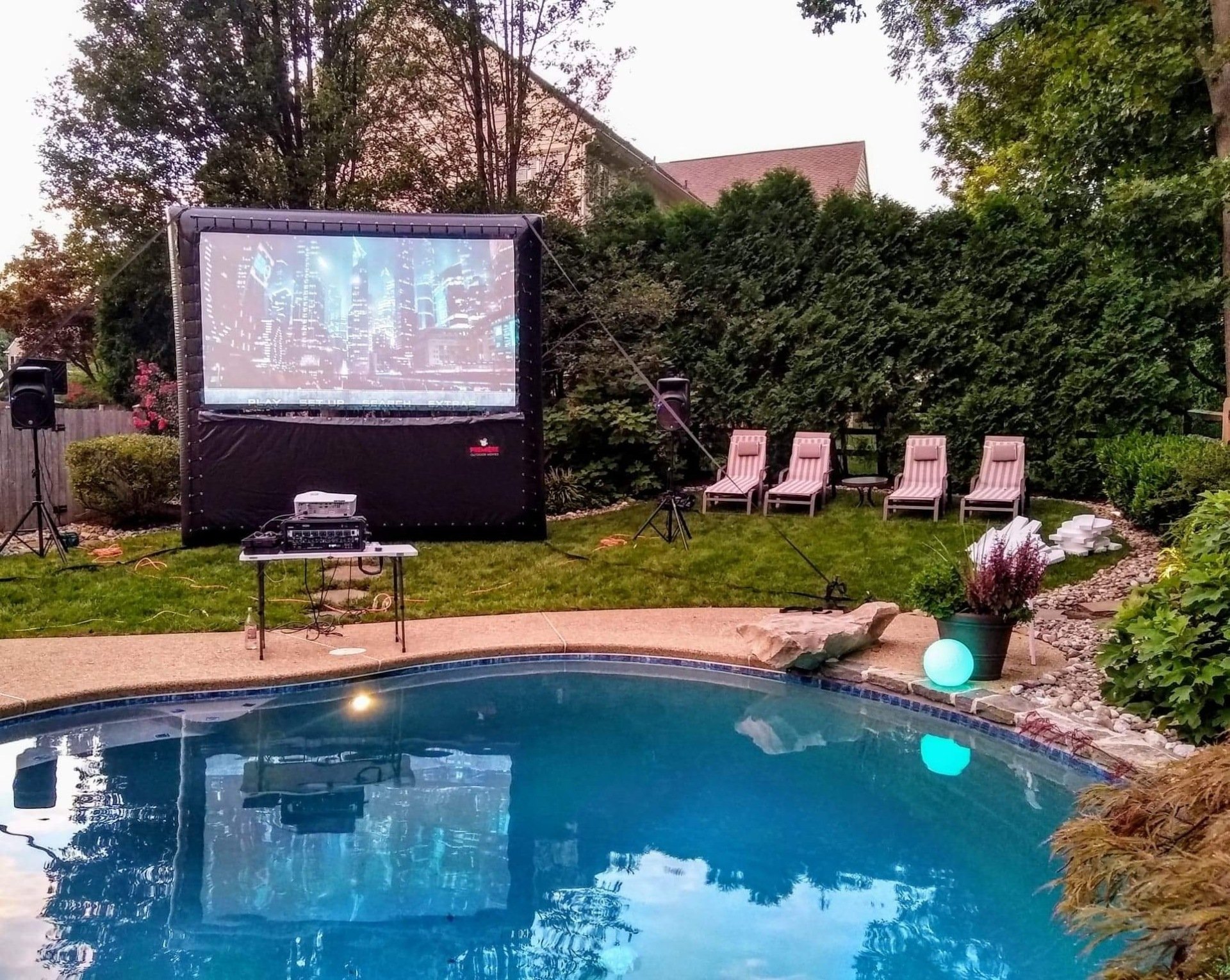 Backyard Movie Package | Outdoor Movie Screen Rental