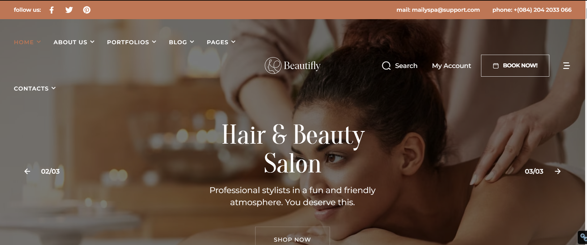 Beauty Salon Web Design | Snapps.ai