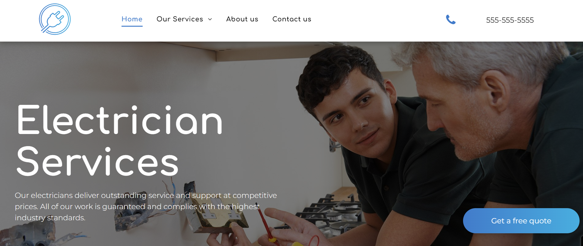 Electrician Web Design Snapps Ai