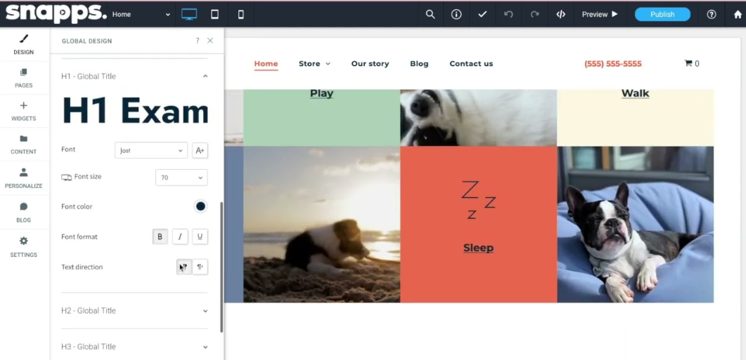 Drag and Drop Website Examples & Designs for First-Time Users - snapps.ai