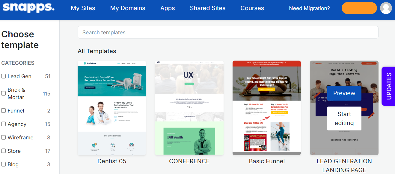 Drag and Drop Website Examples & Designs for First-Time Users - snapps.ai
