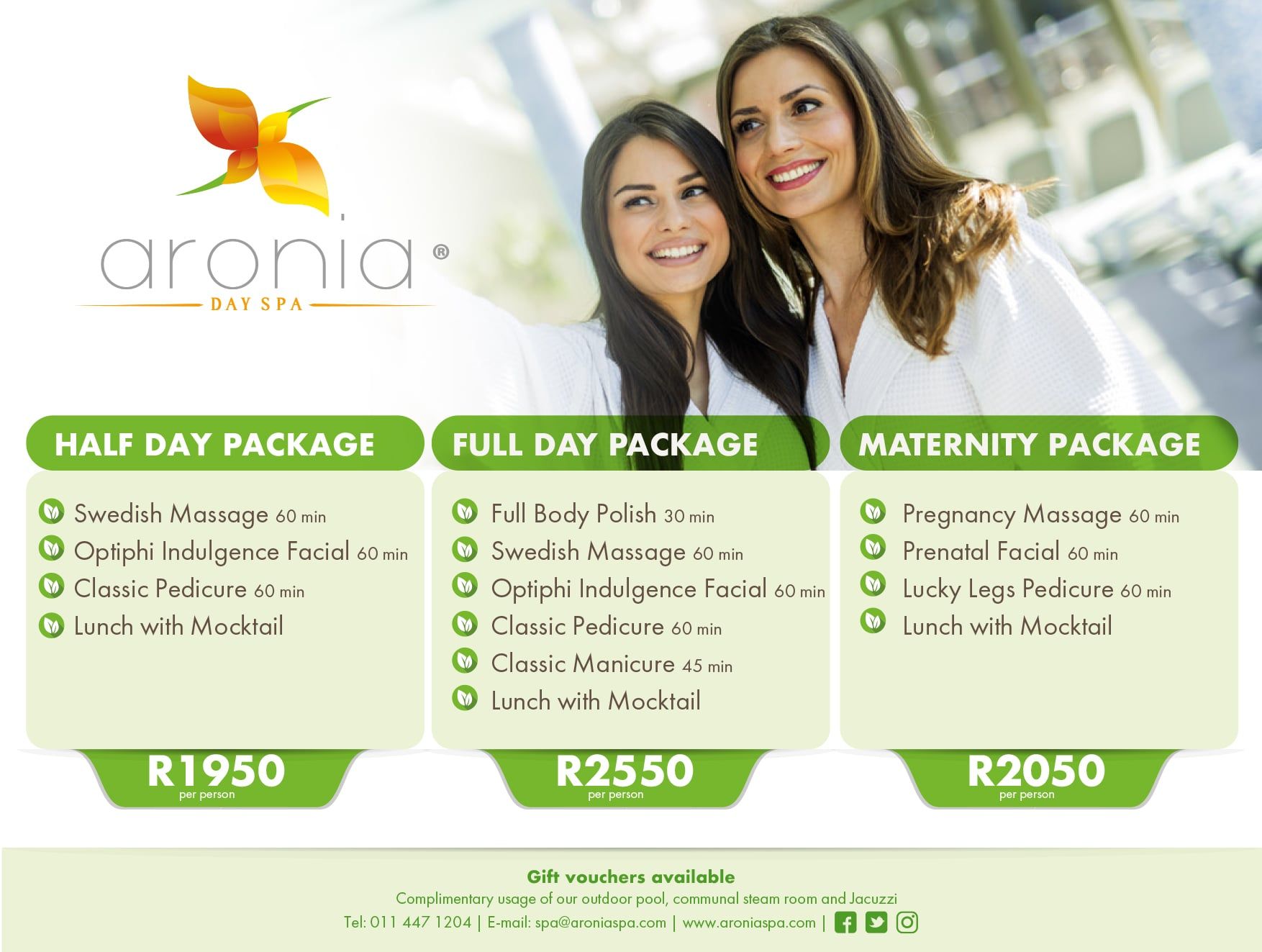 Aronia Day Spa - Luxury Best Day Spa Experience Johannesburg