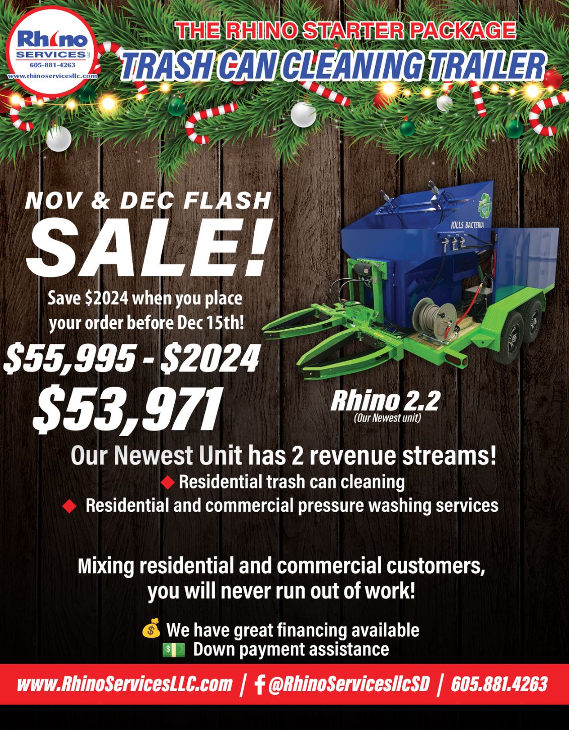 Bin Cleaning & Pressure Washing Equipment | Rhino Services LLC