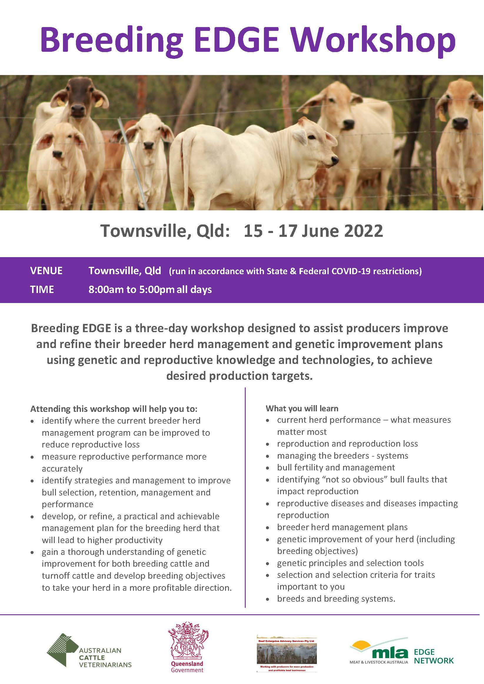 Townsville Breeding EDGE Workshop