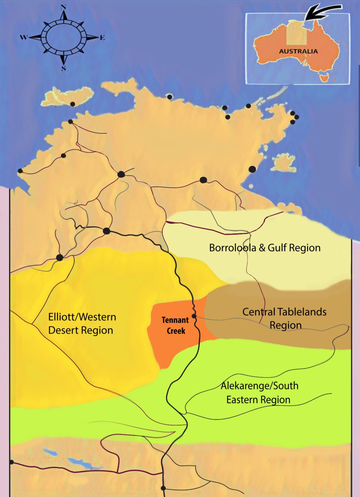 Updated Map of PAK's Regions covered