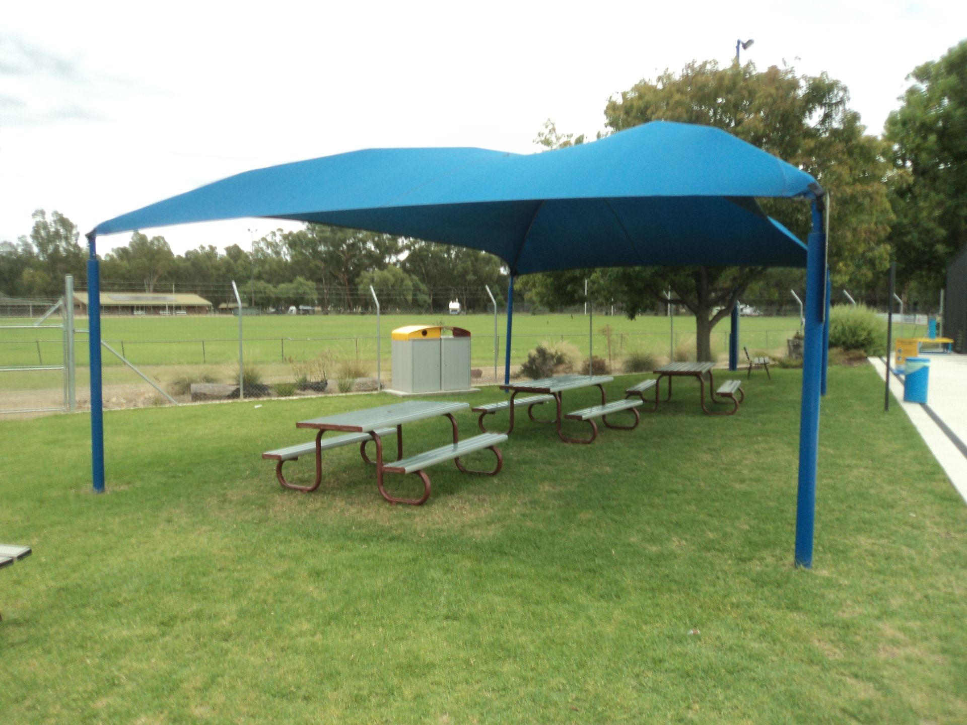 Hip Roof Shade Structure in Albury | The Gazebo & Shade Centre