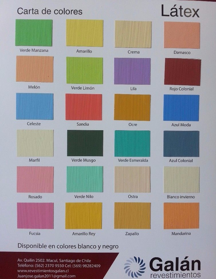 Galán, Productos de pinturas habitacional e industrial