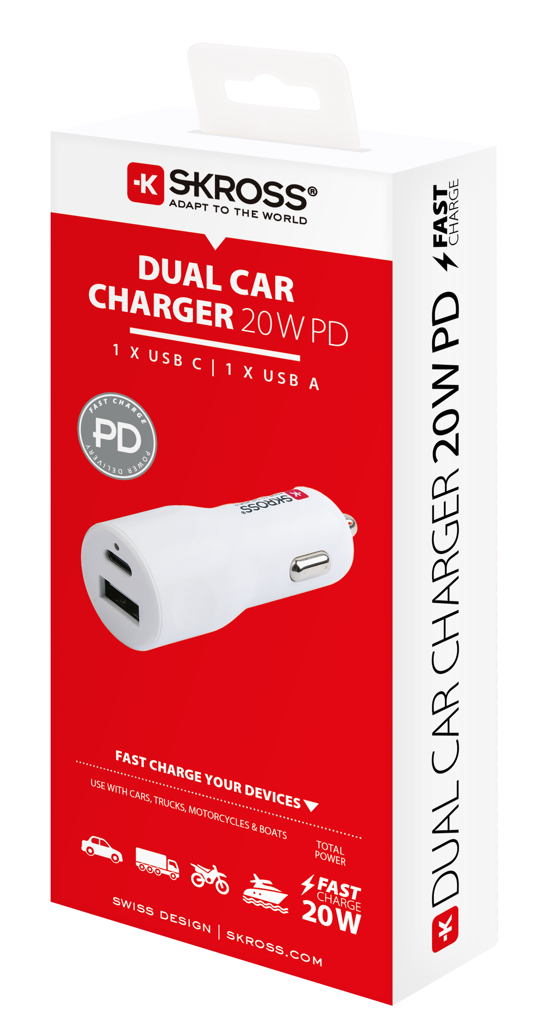 Dual Car Charger 20 W PD | SKROSS®