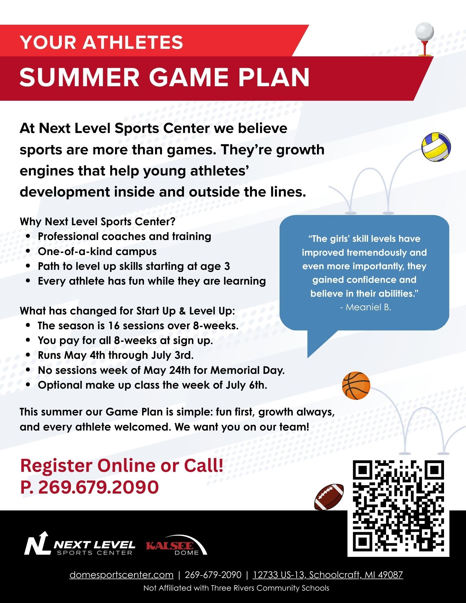 Next Level Sports Center | Next Level Sports Center | Schoolcraft, MI
