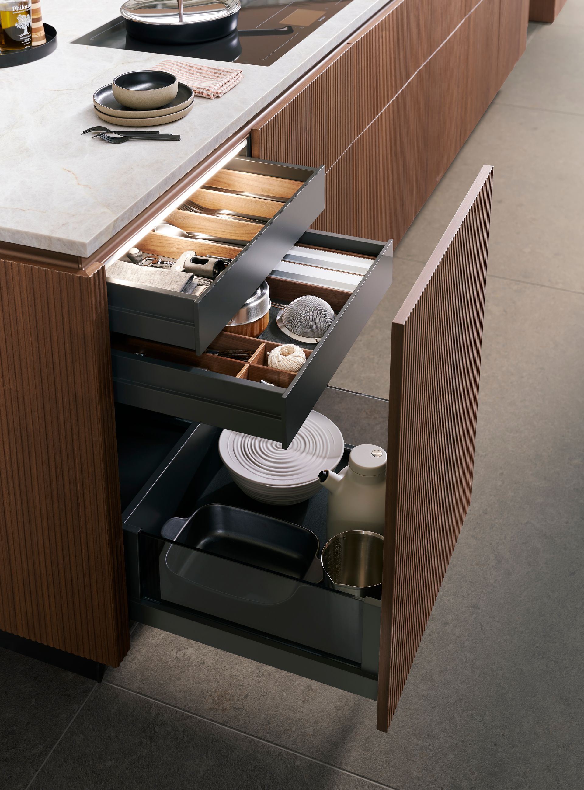 BOSSA CONCRETE - LEICHT | Forest Kitchen Design