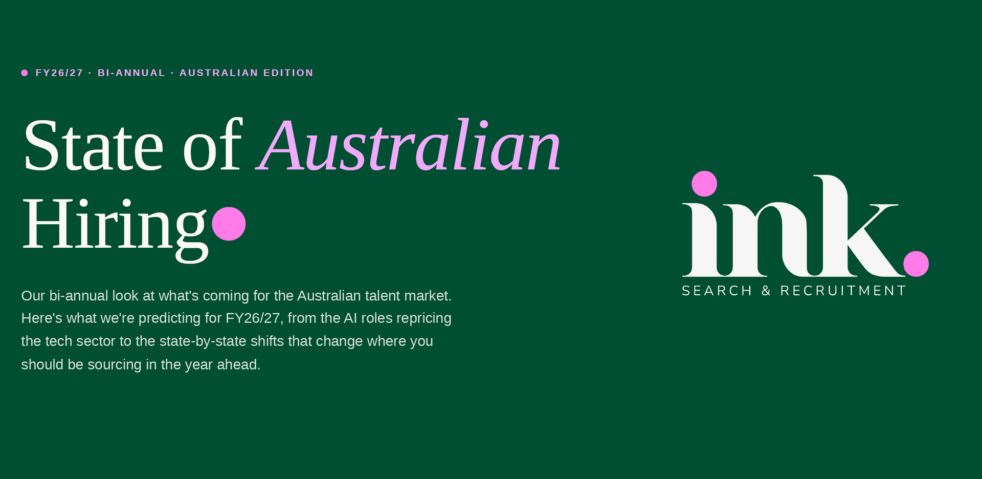 State of Australian Hiring FY26/27