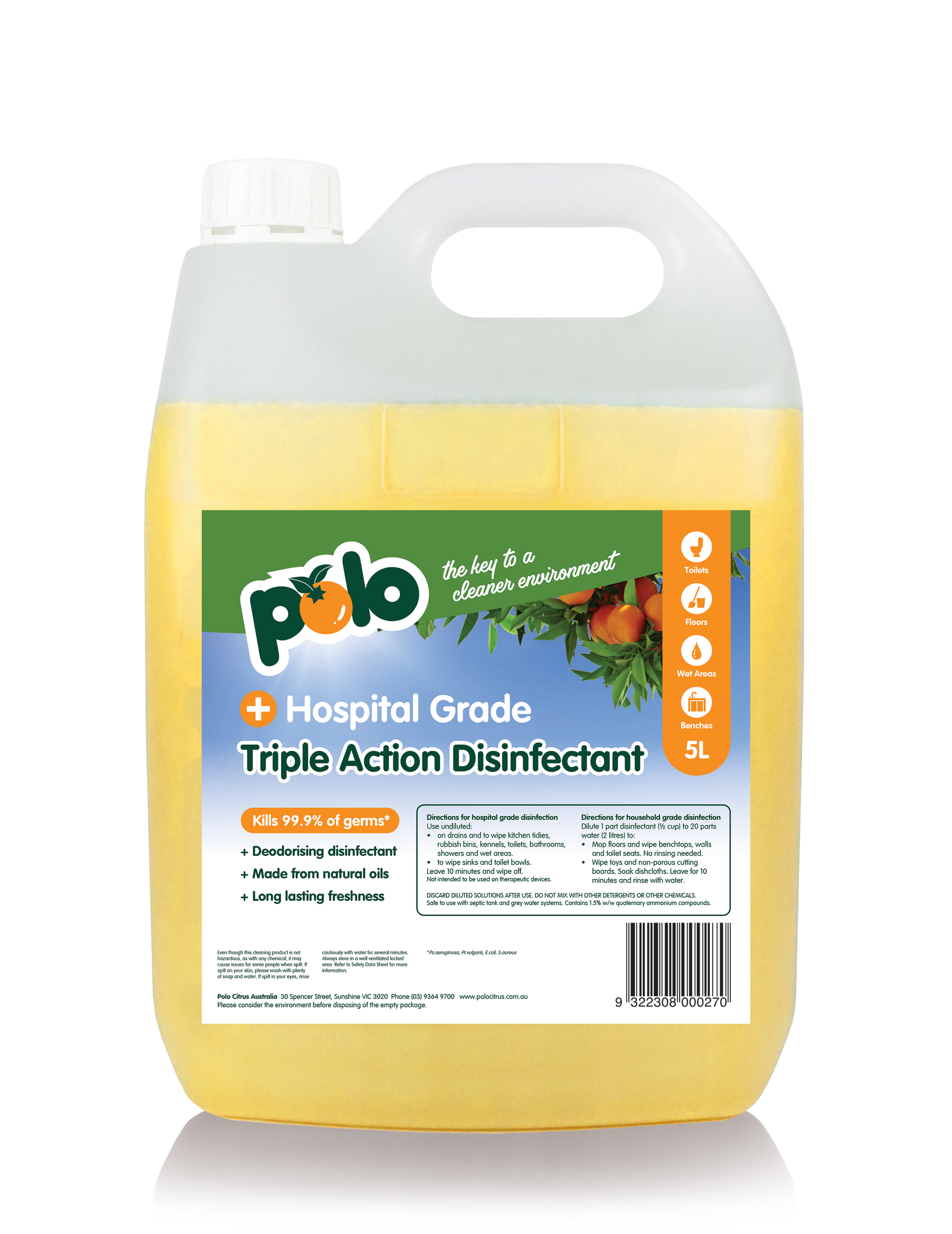 Commercial Eco Cleaning Products | Polo Citrus Australia