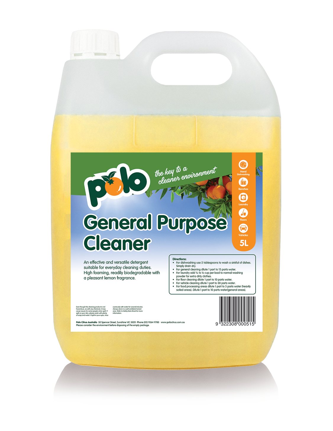 Commercial Eco Cleaning Products | Polo Citrus Australia