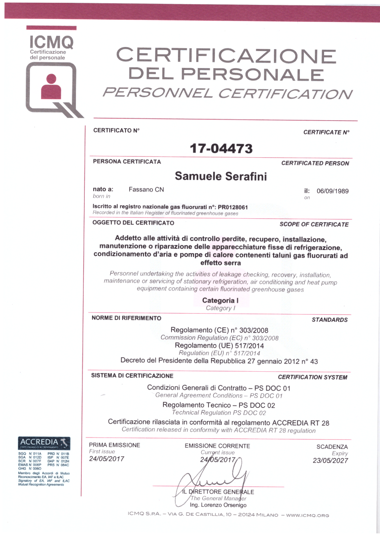 Attestati di qualifica professionale | Fossano, CN | Eurogas