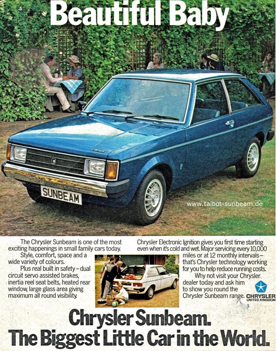 Simca Chrysler Talbot Sunbeam LS GL GLS TI Lotus