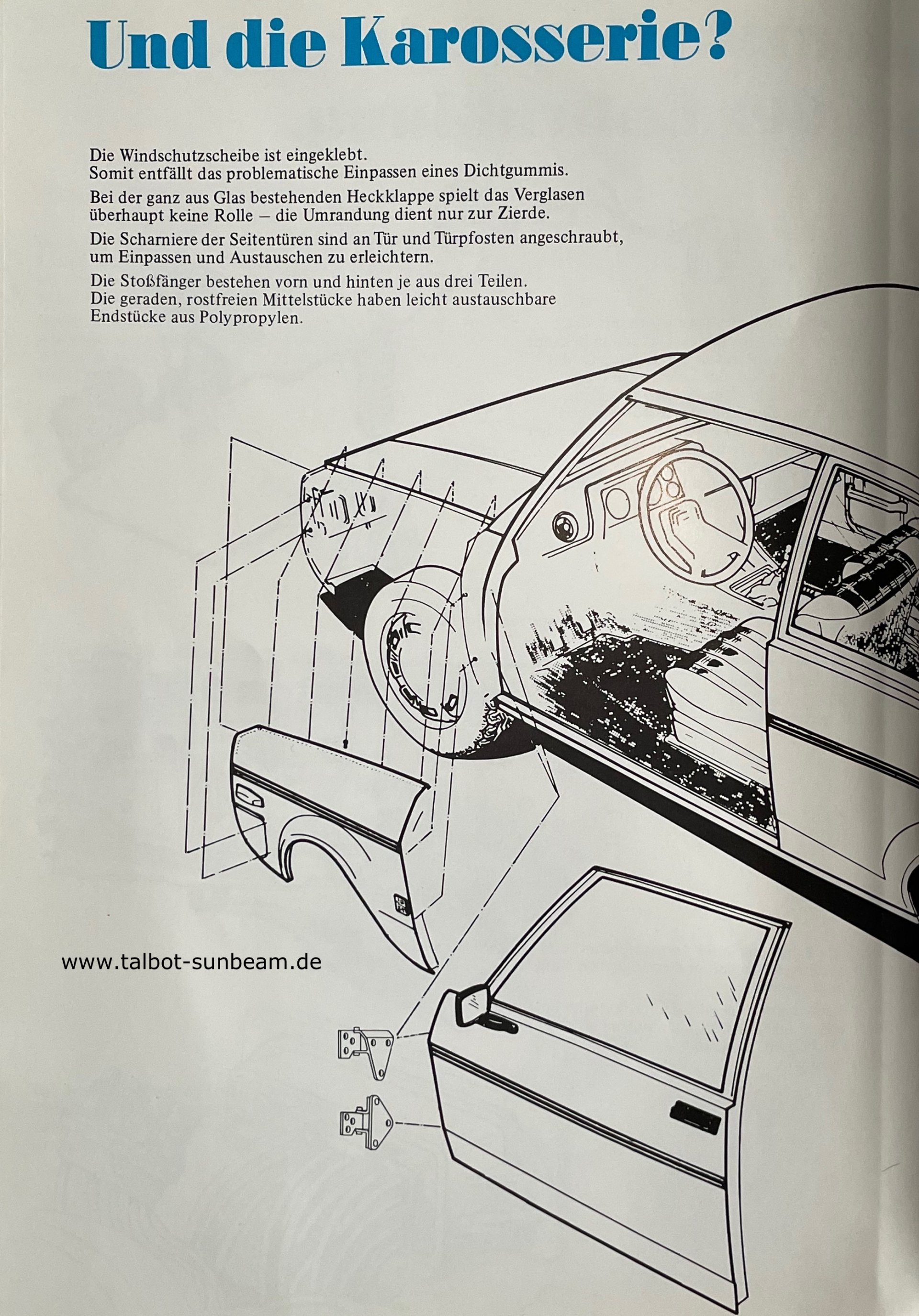 Simca Chrysler Talbot Sunbeam LS GL GLS TI Lotus