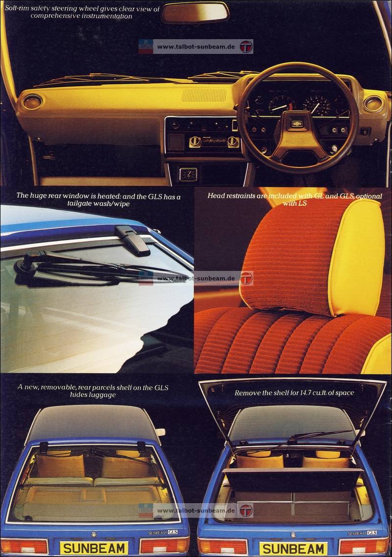 Simca Chrysler Talbot Sunbeam LS GL GLS TI Lotus