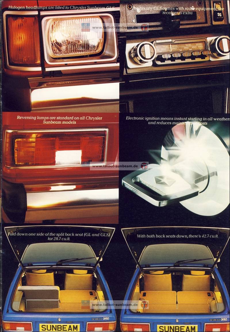Simca Chrysler Talbot Sunbeam LS GL GLS TI Lotus