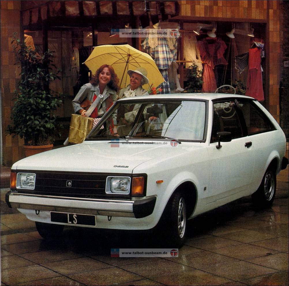 Simca Chrysler Talbot Sunbeam LS GL GLS TI Lotus