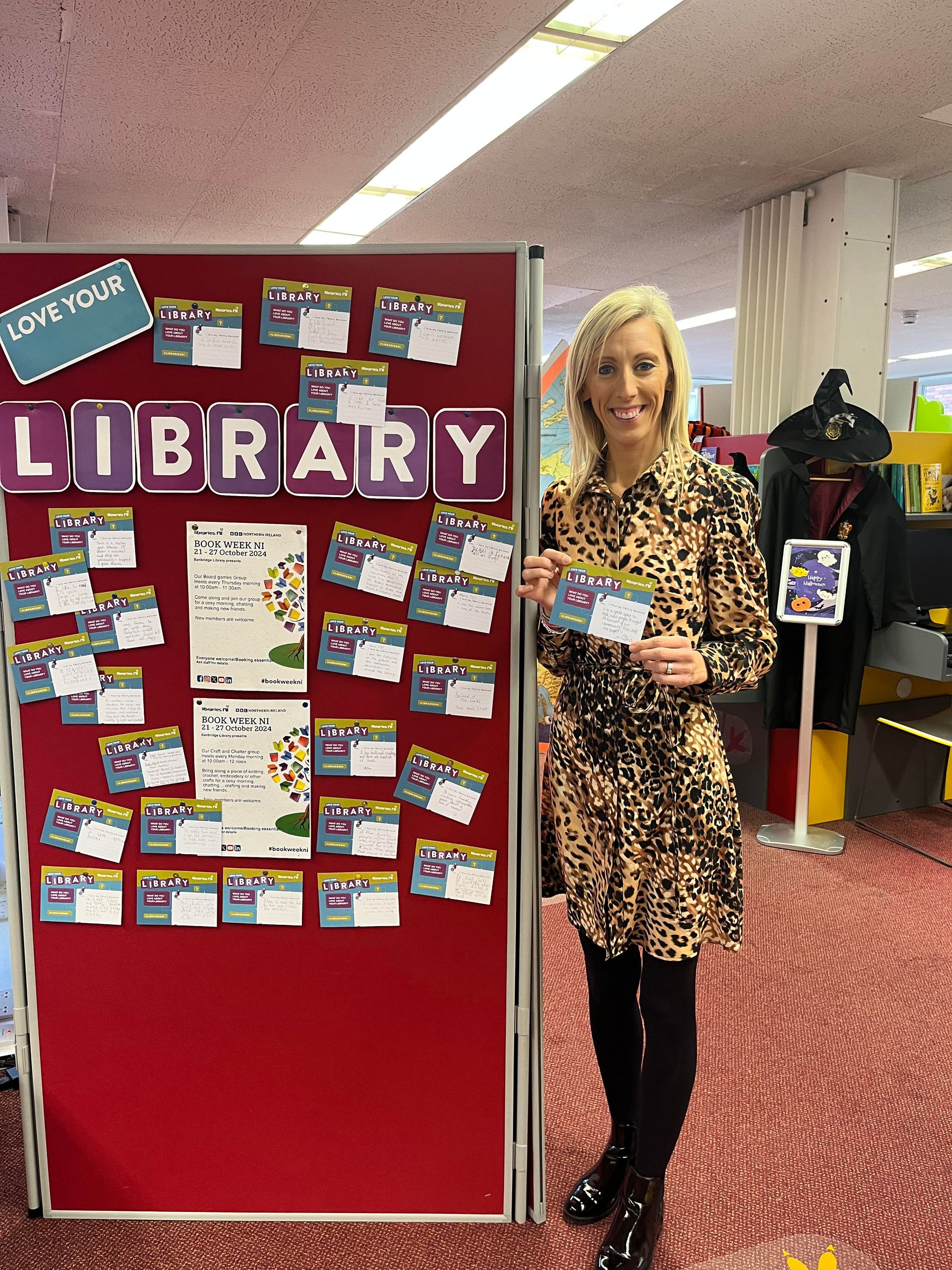 Carla Lockhart MP Celebrates Book Week NI at Banbridge Library