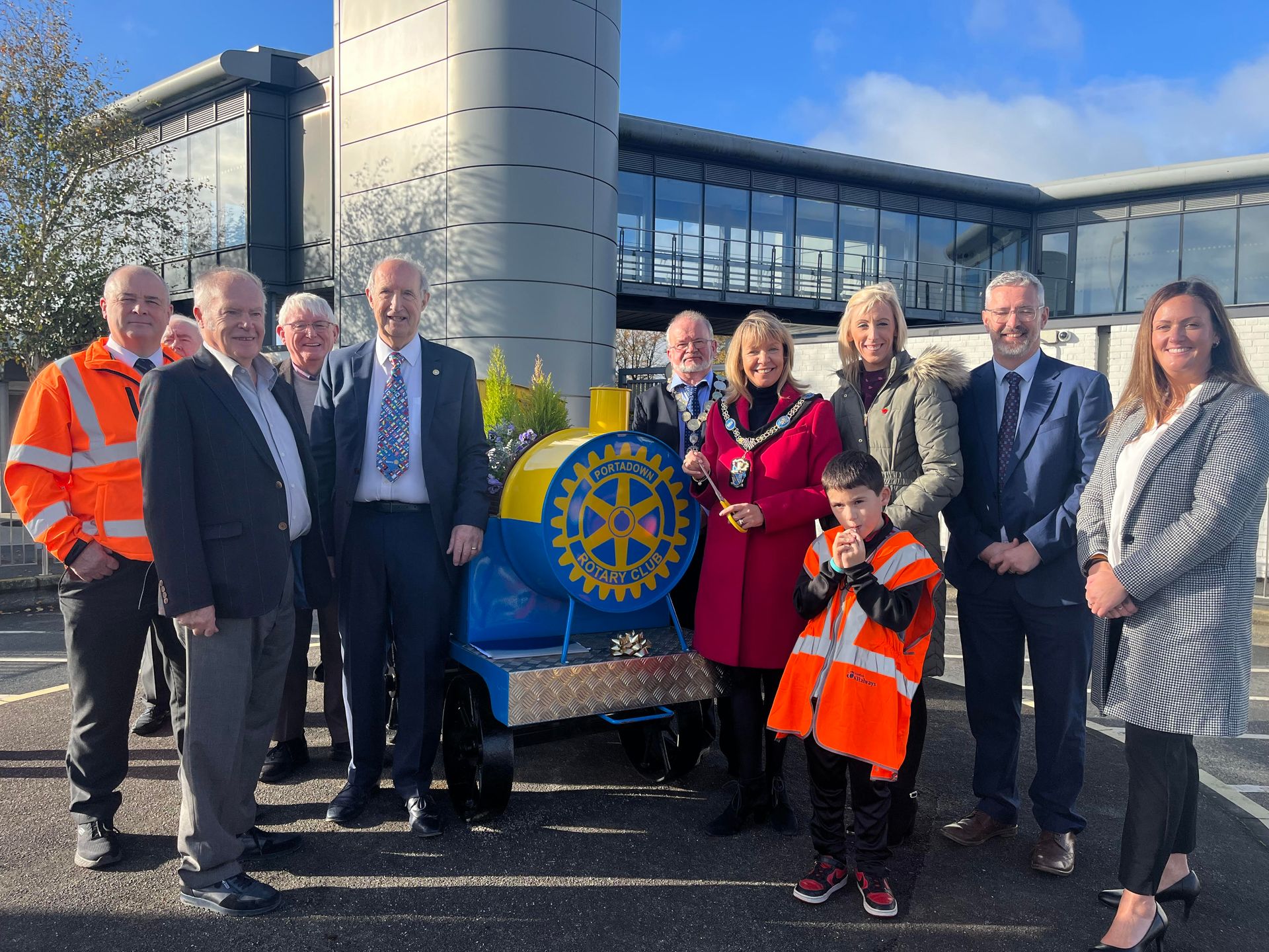 New feature at Portadown Train Station a credit to local Rotary Club