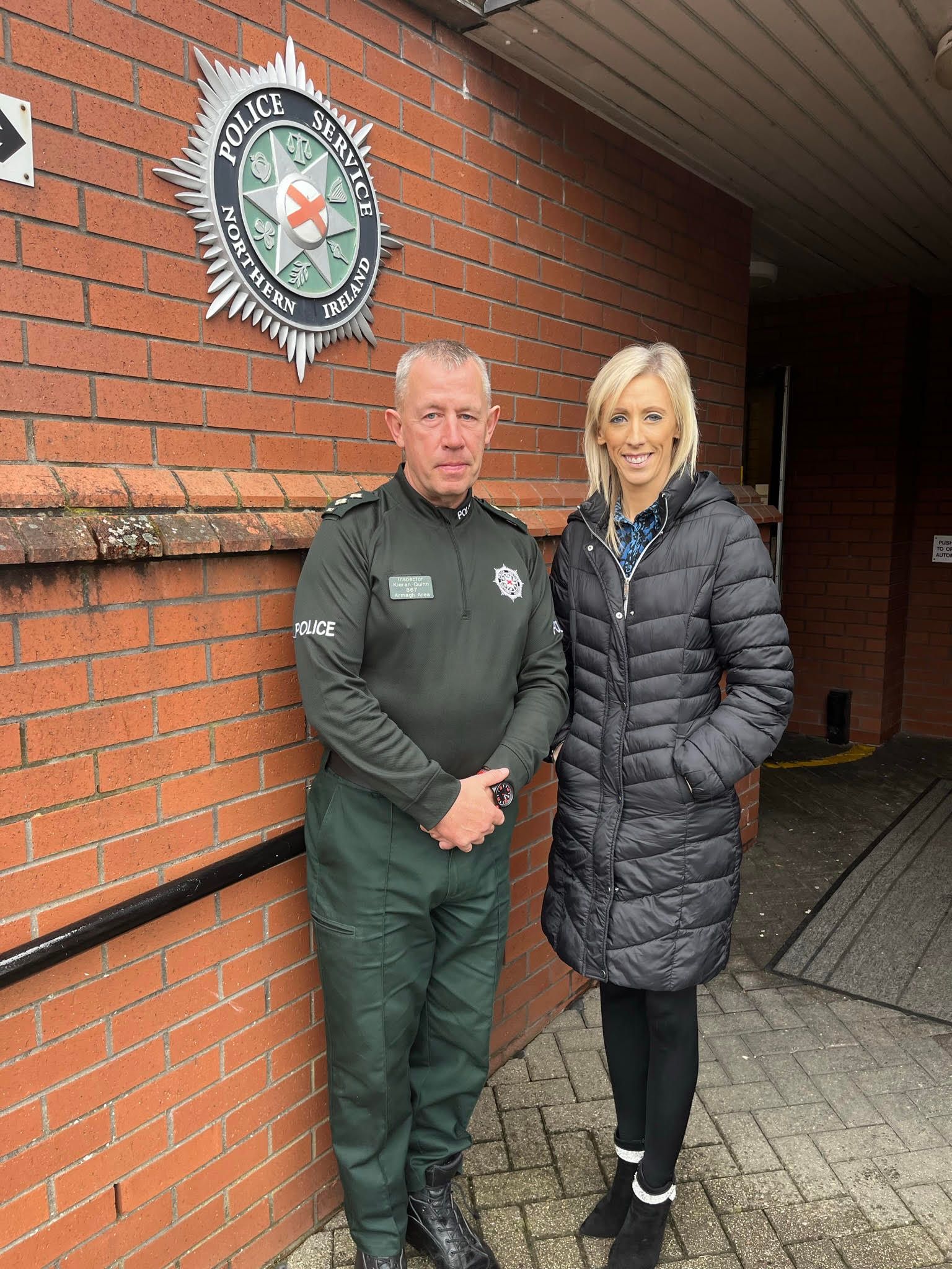 Upper Bann MP meets Banbridge Neighbourhood Inspector Quinn