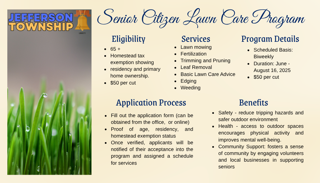 Senior Citizen Lawn Care Program Application - Affordable Lawn Services ...
