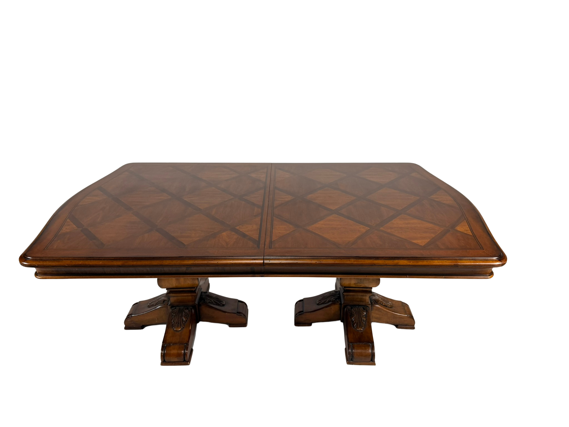 Ethan Allen Tuscany Double Pedestal Dining Table - Consigned