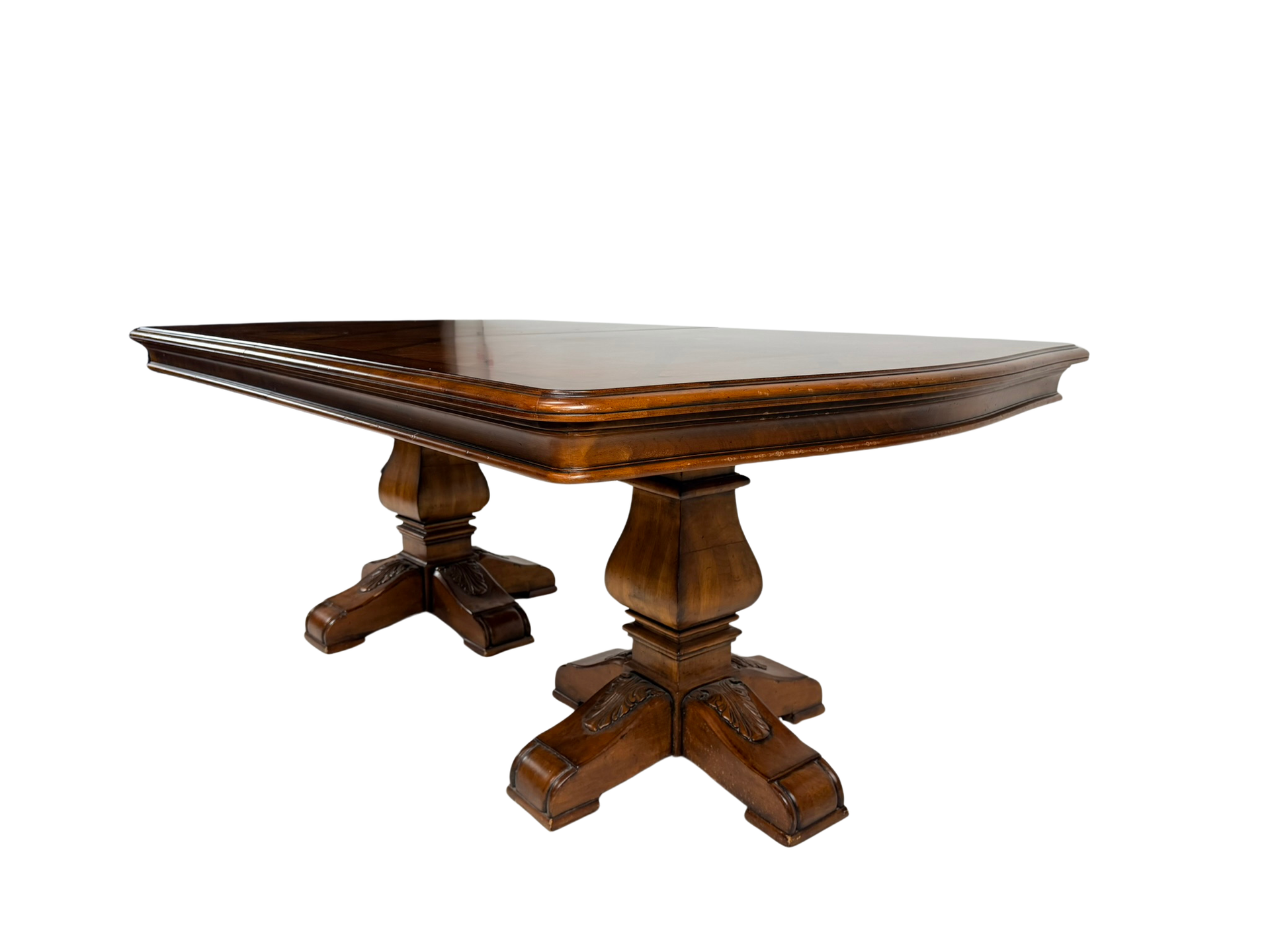 Ethan Allen Tuscany Double Pedestal Dining Table - Consigned