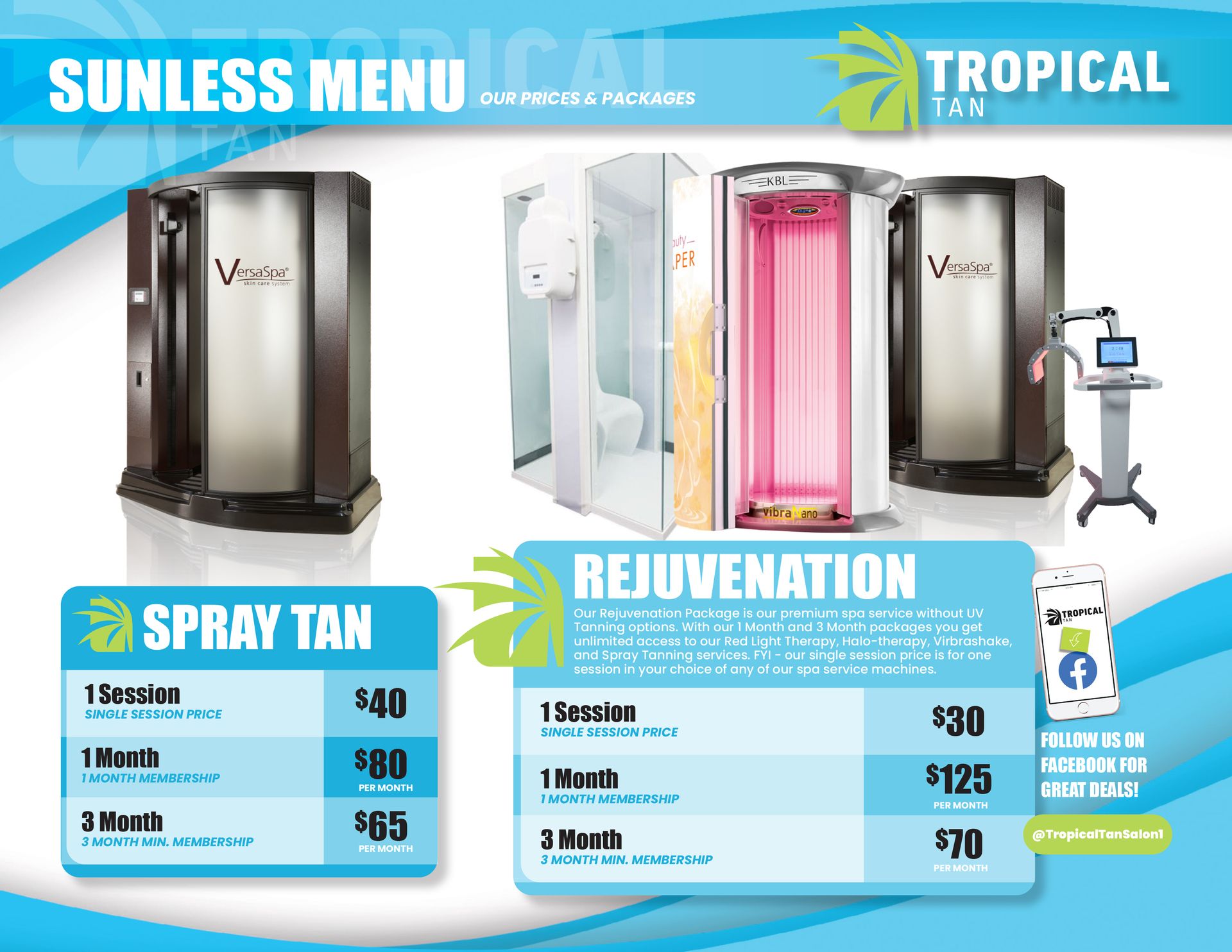 TROPICAL TAN 🌴Luxurious Tanning Salon & Spa Packages