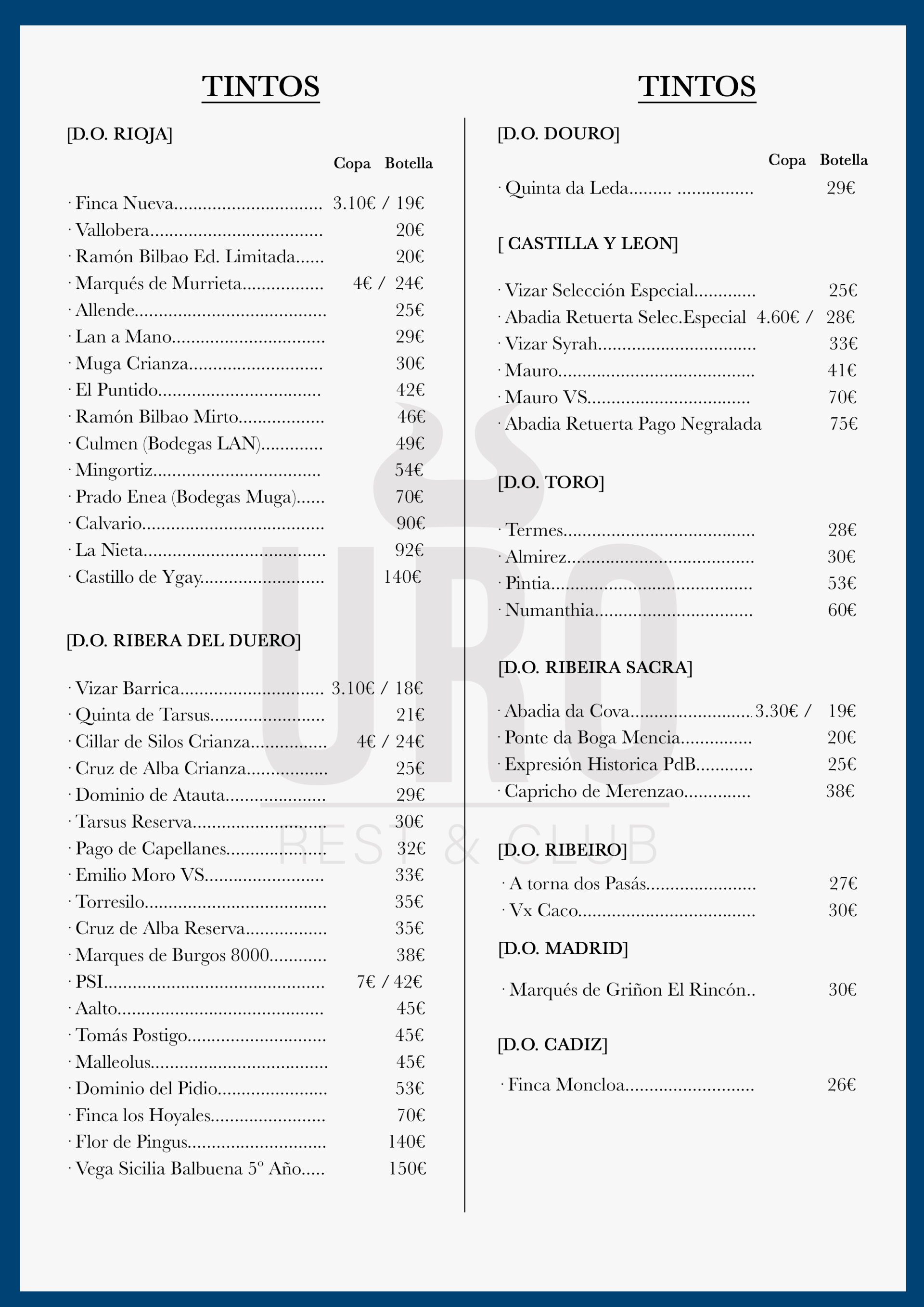 Uro Restaurante Coruña