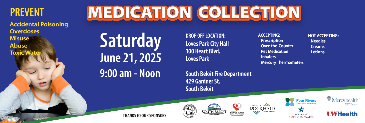 Medication Collection | Rockford, IL | Keep Northern Illinois Beautiful