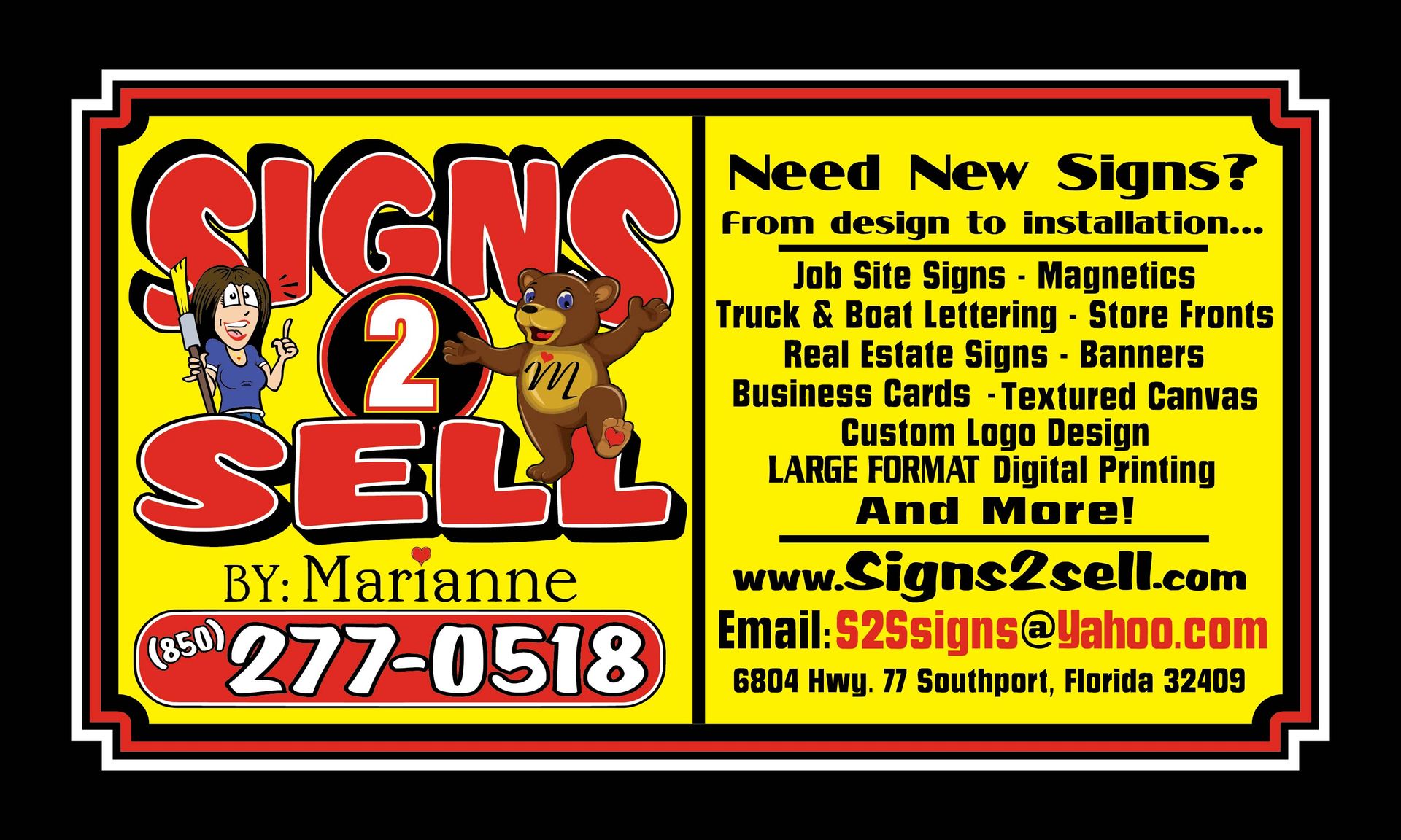 Custom Signs | Southport, FL | Signs 2 Sell