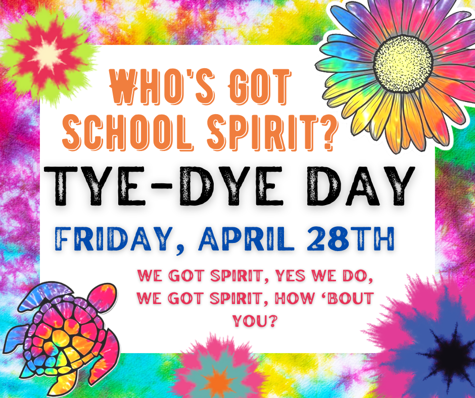 School Spirit Day, April 28th 2023