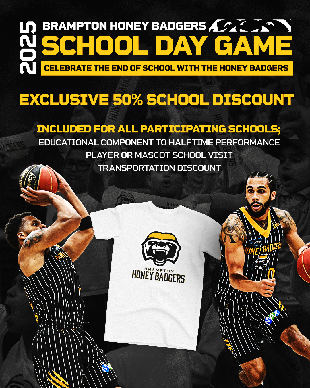 2025 Honey Badgers School Day Game